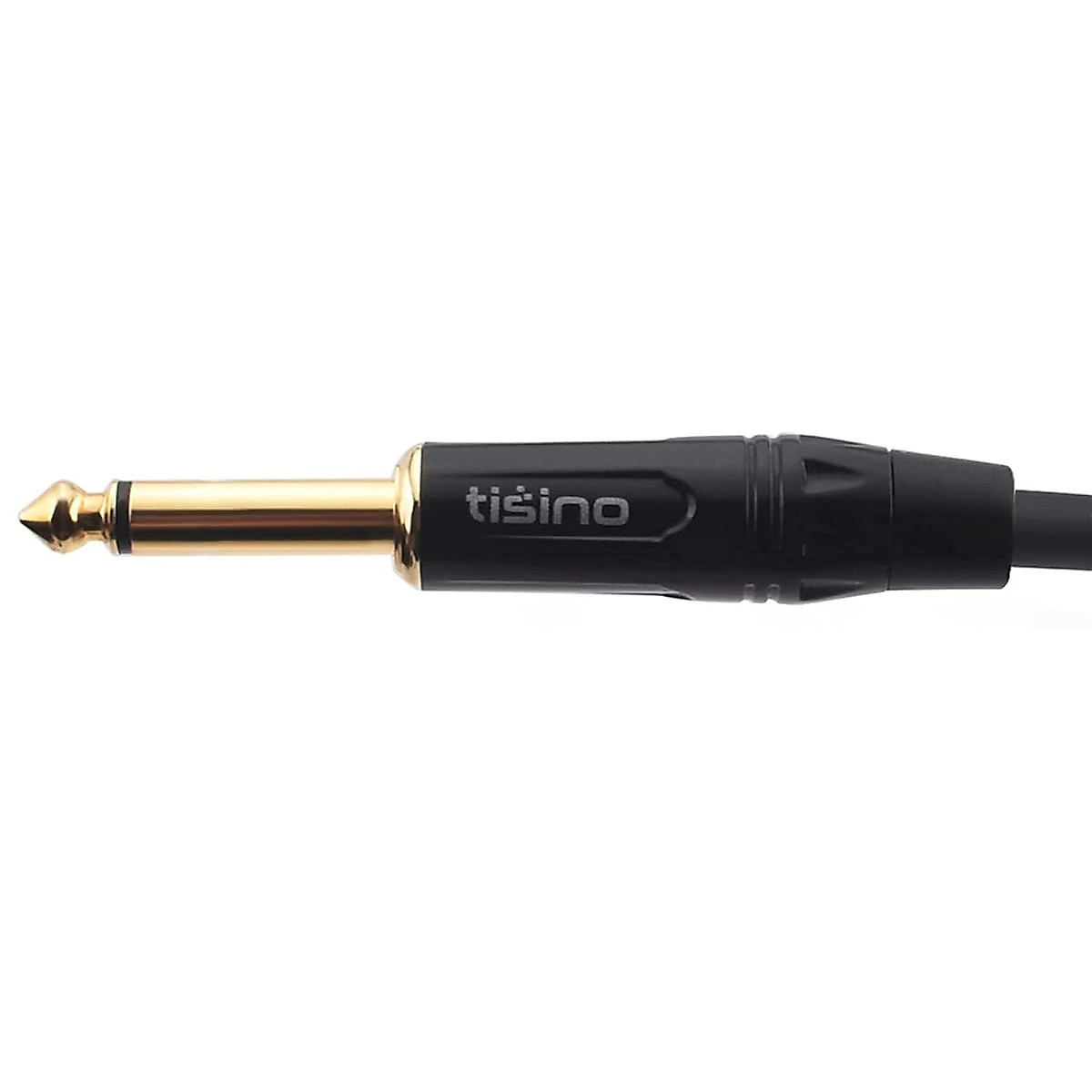 tisino Female XLR to 1/4 (6.35mm) TS Mono Jack Unbalanced Microphone Cable Mic Cord for Dynamic Microphone - 6.6 FT/2 Meters