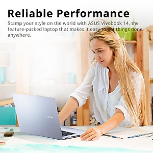 ASUS Vivobook 14 14" FHD Lightweight Laptop, Intel Core i5 1240P, 16GB RAM, 1TB SSD, Backlit Keyboard, Iris Xe Graphics, HD Camera, Fingerprint Sensor, Win 11 Pro, WiFi 6, Sliver, 32GB USB Card