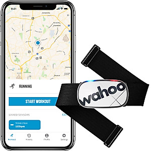 Wahoo TICKR X Heart Rate Monitor Chest Strap + Memory, Bluetooth, ANT+