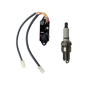 POWER PRODUCTS Ignition Control Module Ignitor & Spark Plug for Harbor Freight Predator 3500 Watt Super Quiet Inverter Generator 56720 63584 59137