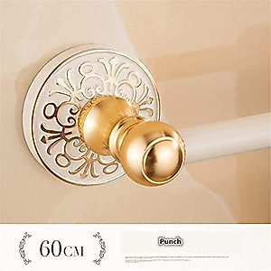 Towel Racks, Towel Rack Bathroom Wall Mounted Towel Rail Single Towel Bar Towel Rack Space Aluminum Towel Rail Bathroom Kitchen Wall Mounted Towel Rack Bathroom Shelf/a/60Cm