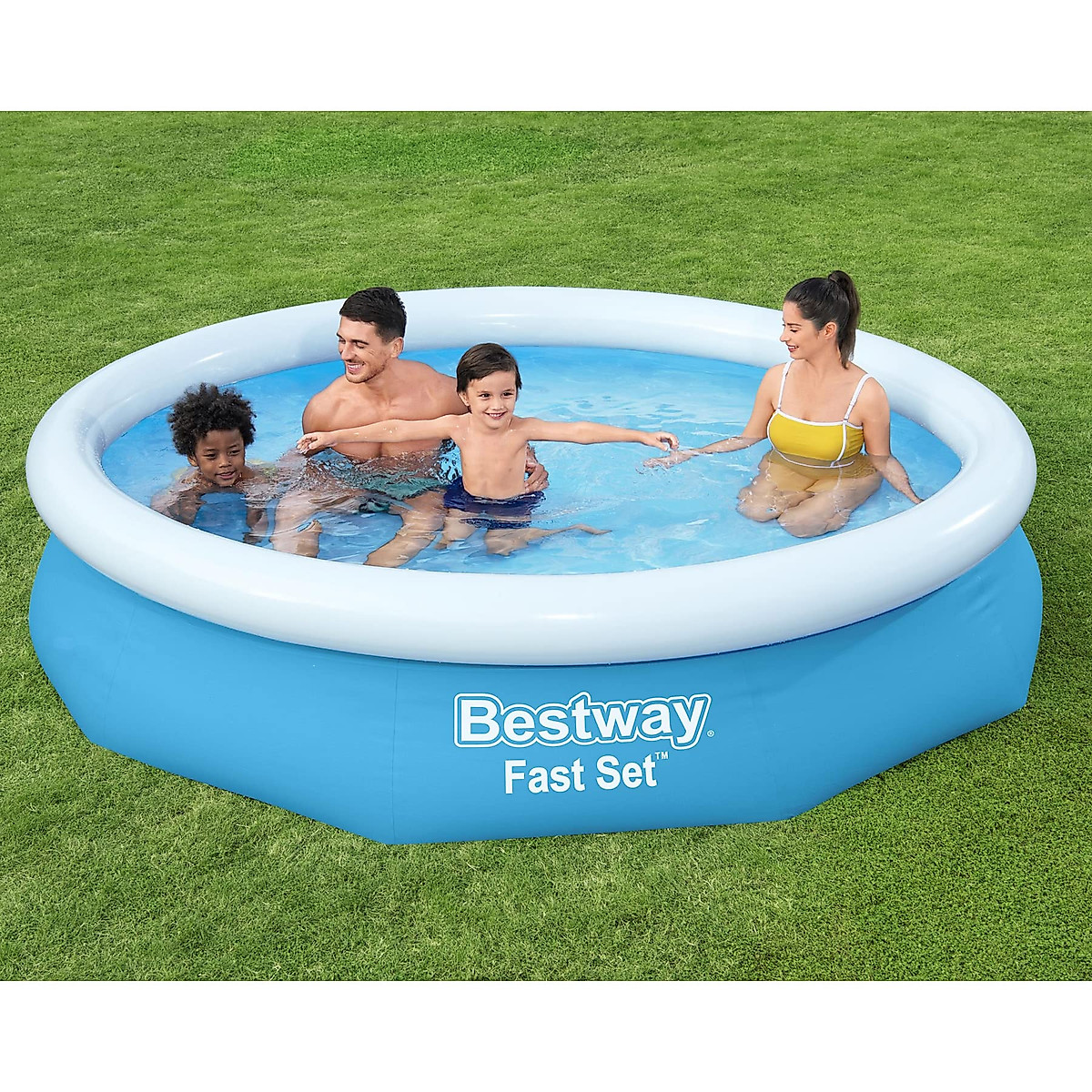 Bestway Fast Set 10’ x 26” Round Inflatable Pool Set