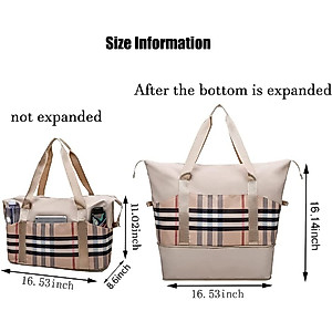 Large Capacity Travel Luggage Bag, Women's Tote Bag to Carry Airplane Fits Under Seat, Men's Short Business Carry-on Sports Gym Dry and Wet Separation Bag（Trend Red）