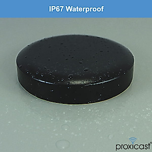 Proxicast Ultra Low Profile Indoor/Outdoor Omni Directional MIMO WiFi Antenna - Dual Band/Triple Band 2.4/5.8/6 GHz WiFi Puck - Through Hole Screw Mount - 3 ft Coax Lead w/RP-SMA (ANT-132-S02)