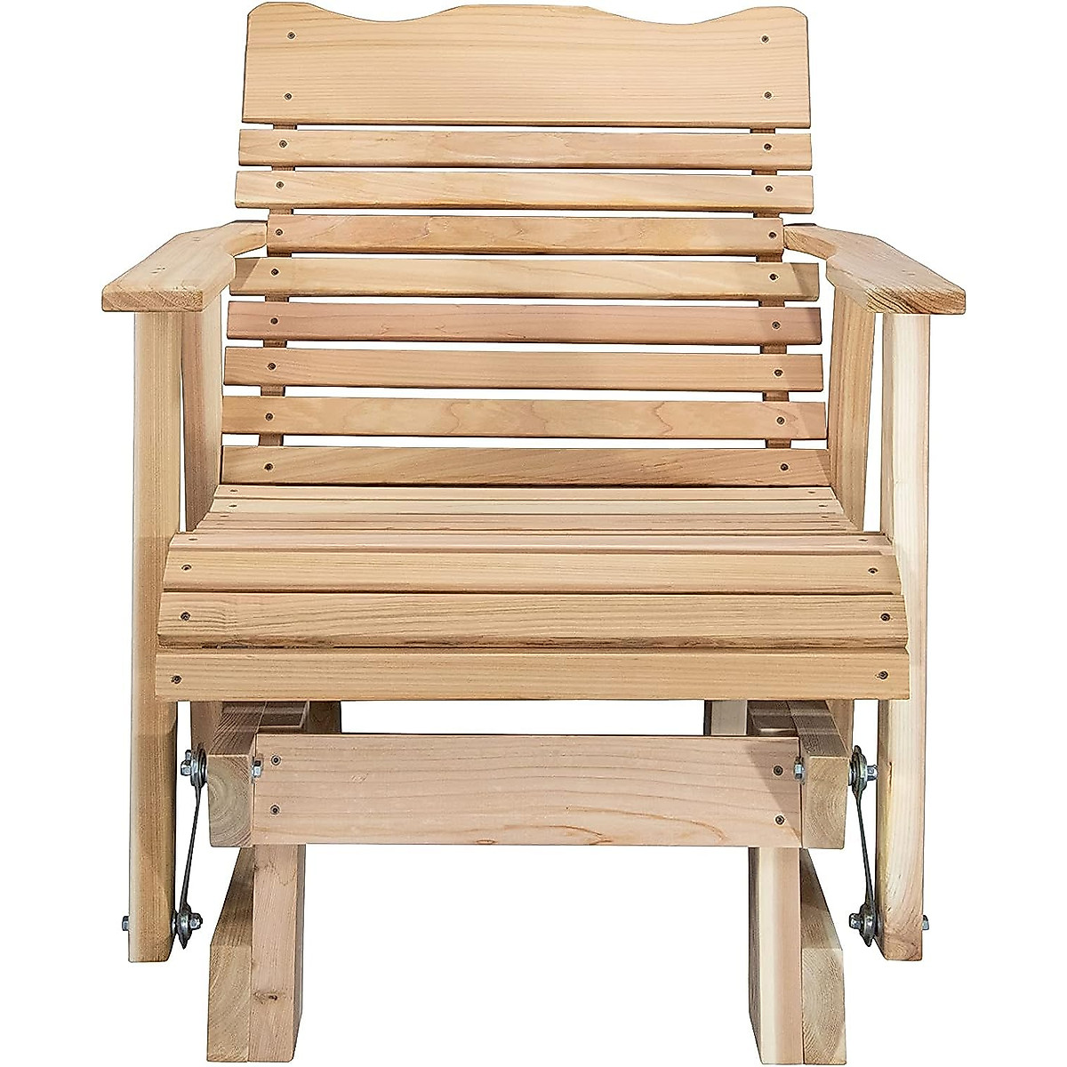 Kilmer Creek 2' Natural Cedar Porch Outdoor Glider, Amish Crafted