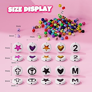 Gionlion 22000Pcs Bracelet Making Kit 4 Boxes - 72 Colors 8/0 Glass Seed Beads and Letter Beads Friendship Bracelet Kit with Crafts Charms for Bracelets Necklace Earring Making