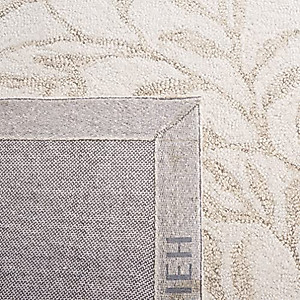 Safavieh Jardin Collection 3' x 5' Ivory/Beige JAR753A Handmade Contemporary Wool Area Rug