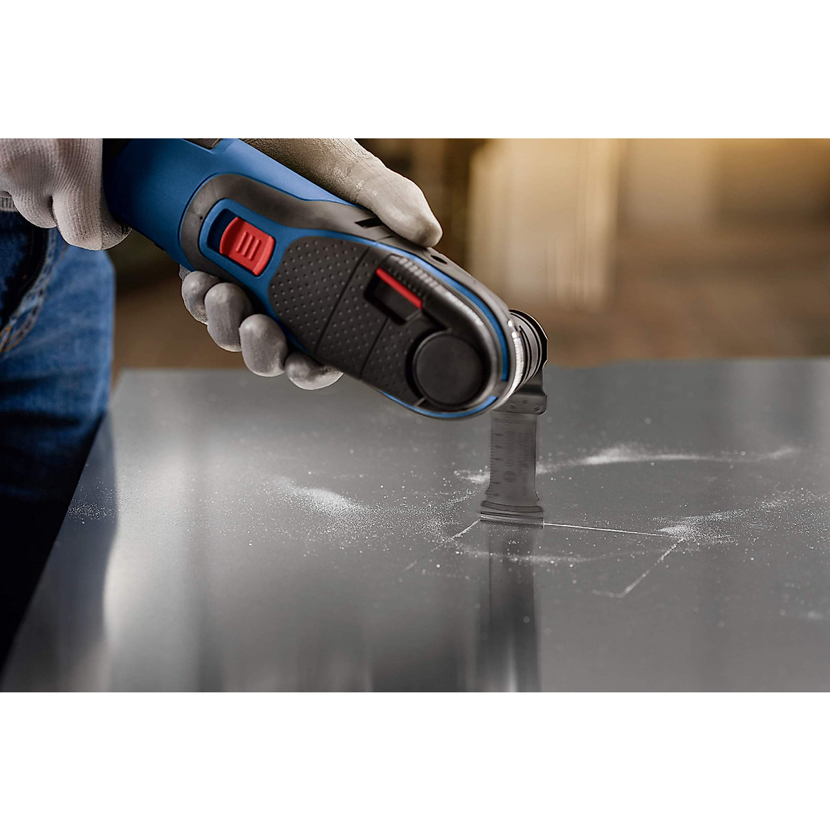 BOSCH OSM114CC 1-1/4 In. StarlockMax Oscillating Multi-Tool Curved-Tec Carbide Extreme Plunge Blade