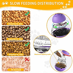 COSOWO Cat Interactive Toys Engaging Wand, Slow Food Treat Dispenser, and Tumbler Design for Indoor Cats Durable, Non-Toxic, Ideal for Exercise and Boredom Relief Gift for Kitten, Purple