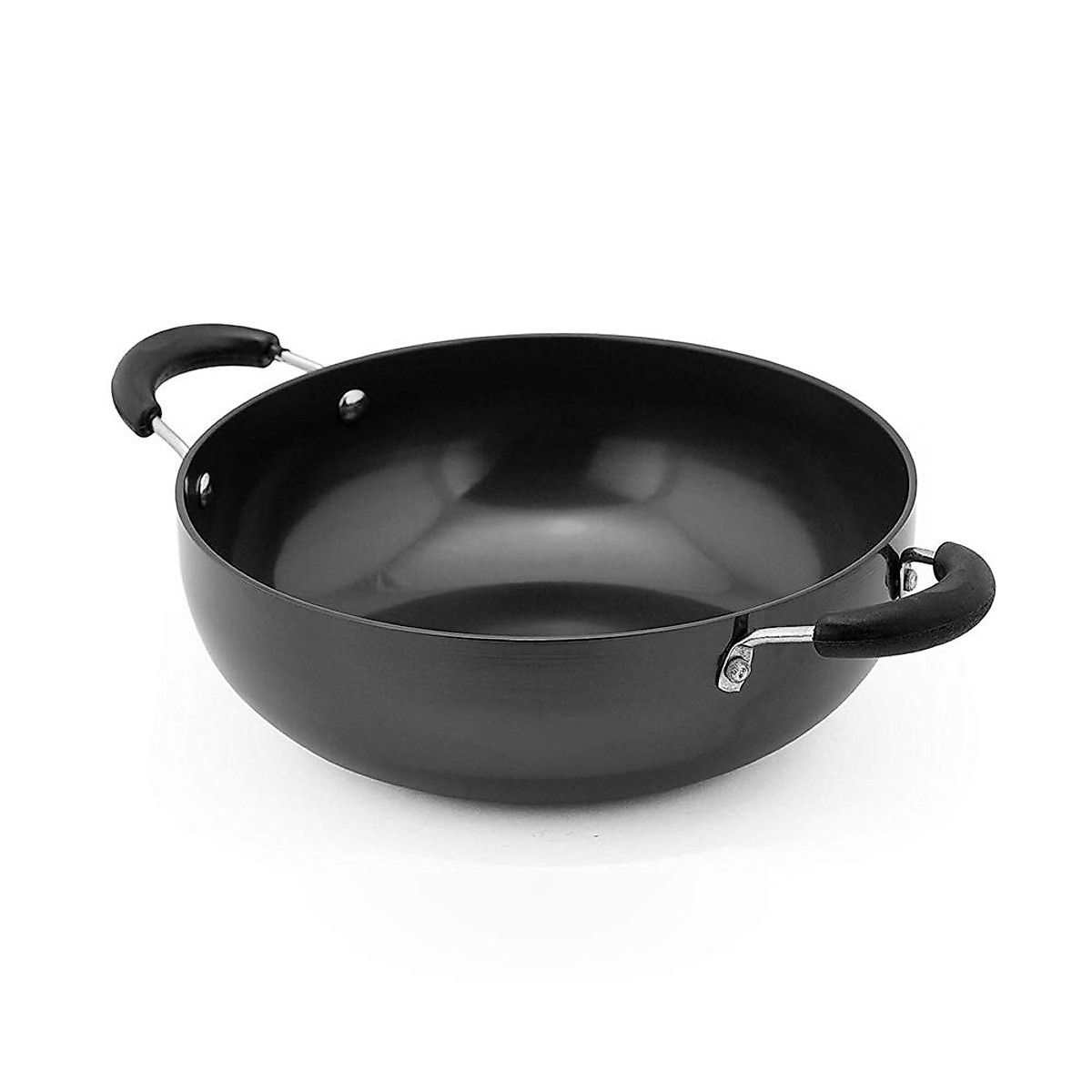 Satre Online and Marketing Hindalco Aluminium Cookware Pan Size No-13,Aluminium Kadai, 3 mm,Aluminium Kadai,Kadhai Pan,Frying Pan,kadai indian for frying