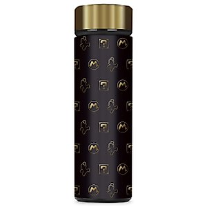 Controller Gear Super Mario Black & Gold Mario Vacuum Insulated Stainless Steel Sport Water Bottle, 17 oz, 500 ML
