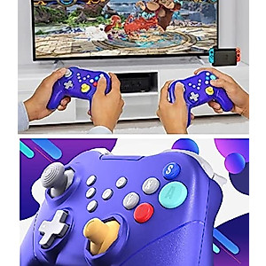 Retro Fighters Duelist Wireless Controller For Use With Nintendo Switch And PC Wireless Gamepad Blue Switch Controller