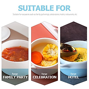 Kichvoe Ramekins 8 Oz Oven Safe With Lids 2pcs Porcelain Ramekins Creme Brulee Dishes Custard Cups Pudding Baking Bowl