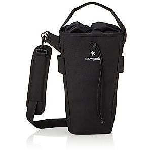 Snow Peak's Stake Shoulder Bag, UG-450, Polyester, PVC, Nylon, EVA, for Carrying Solid Stakes, Camping Product, Designed in Japan, Lifetime Product Guarantee, One Size, Black