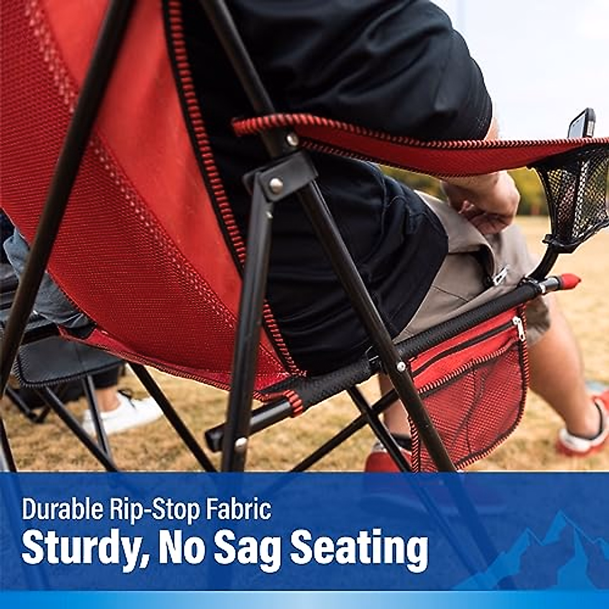 Kijaro Dual Lock Portable Camping Chairs - Enjoy the Outdoors with a Versatile Folding Chair, Sports Chair, Outdoor Chair & Lawn Chair - Dual Lock Feature Locks Position – Kawachi Purple