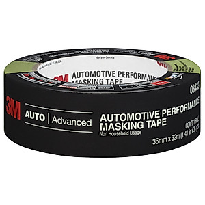 3M Automotive Refinish Masking Tape, 06654, 36 mm x 55 m, 1 Roll