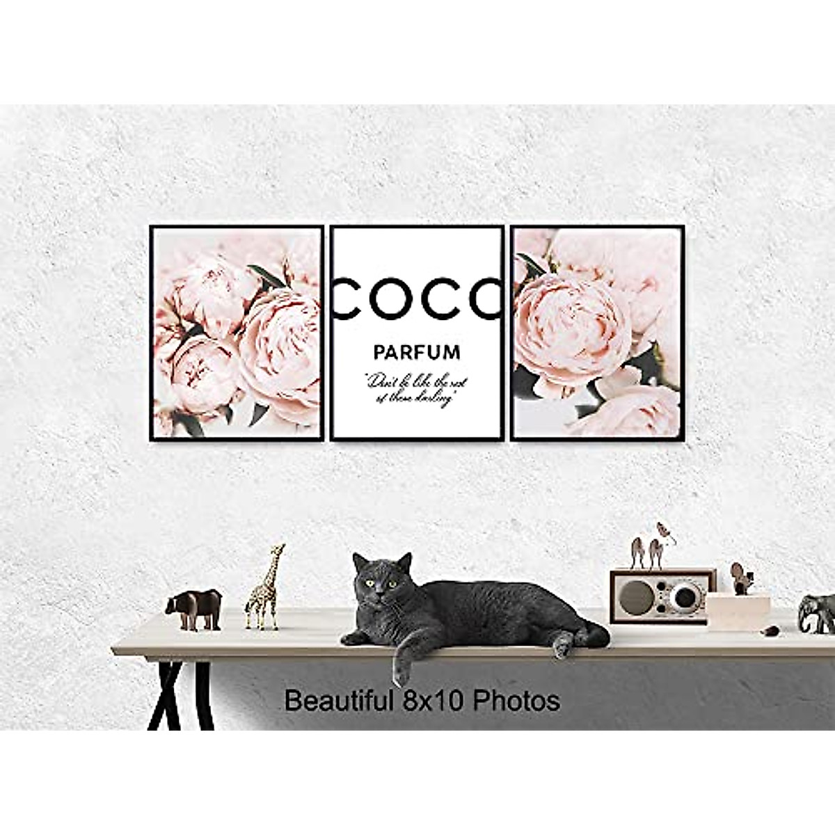 Fashion design Inspirational Quote - Glam Room Decor - Luxury Fashion Home Decor - Glamour Wall Art - Designer Wall Decor for Women - Elegant Couture Gift - Boho Poster Picture print Set