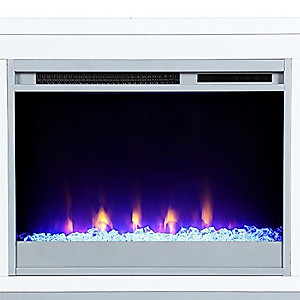 Ameriwood Home Fireplace TV Stand for TVs up to 70", White