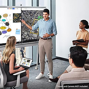 Vibe S1 4K UHD Smart Board, 55 Inch Digital Whiteboard for Office and Classroom, Electronic Presentation Meeting Device for Hybrid Work, Interative Touchscreen Display, Chrome OS and 250+ Free Apps