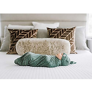 Large Premium Knit Baby Swaddle Receiving Blanket"Juniper" by Copper Pearl