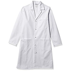Fashion Seal Healthcare unisex adult Knot Button Lab Coat Blazer, White, Small US