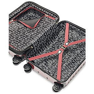 Karl Lagerfeld Paris Women's Carryon Spinner Wheels Hardside, Burgundy, One Size