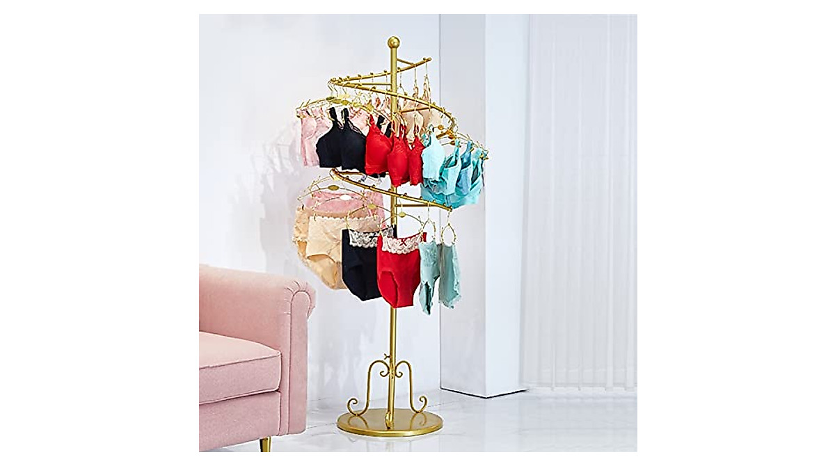 LXBAMKEA Spiral Underwear Rack for Retail & Home Display