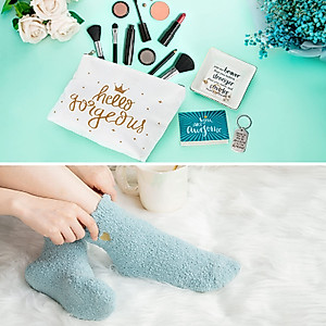 Shinlar 12Pcs Inspirational Gifts for Women - Thank You Gifts Basket for Women Coworker, Get Well Soon Gift Baskets for Women, Relaxing Self Care Gifts, Encouragement Motivational Cheer Up Gift Set