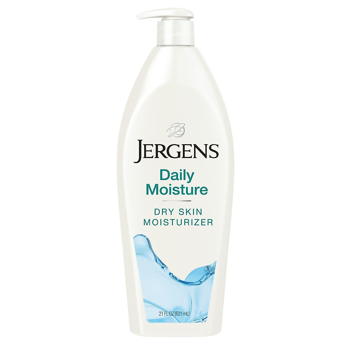 Jergens Daily Moisture Dry Skin Moisturizer, Hand and Body Lotion, with HYDRALUCENCE blend, Silk Proteins, and Citrus Extract, 21 Oz