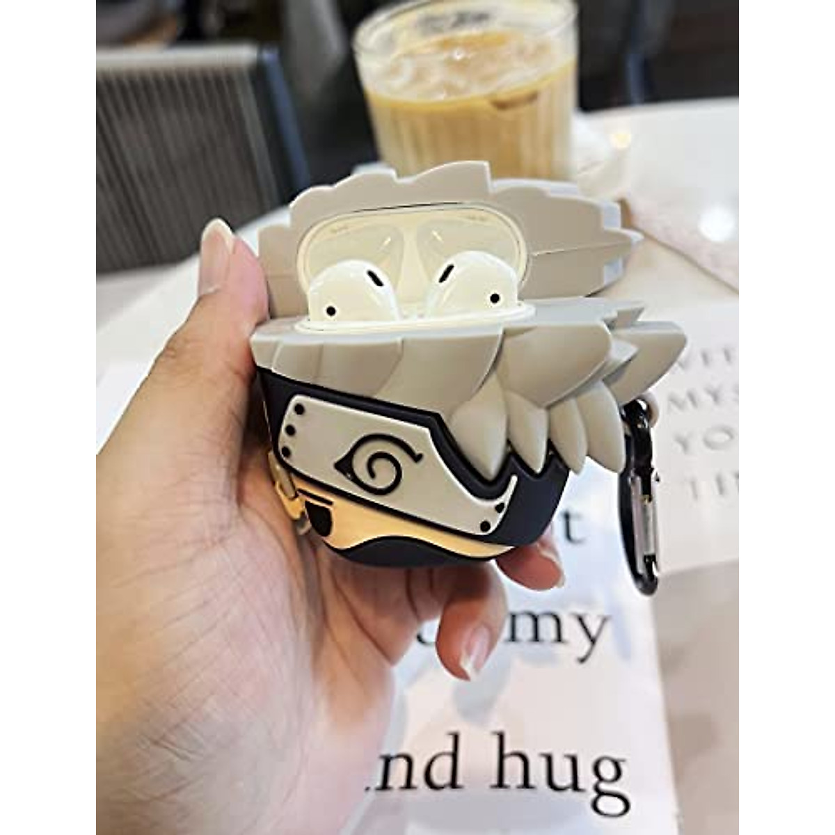 Cartoon Case Compatible for Apple AirPods 2/1 Anime AirPods Cute Case Cover 3D Slim Shockproof Silicone Shell Kawaii Funny Cover for AirPods (AirPods 2/1, Men)