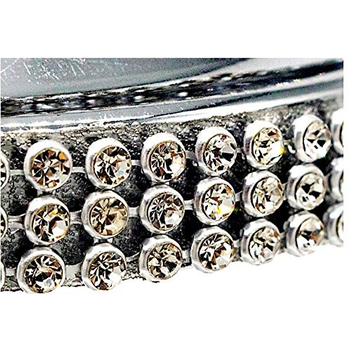 Shining Decorative Crystal Terrarium Clear Glass 500ml Wedding Decoration / Candy Serving / Bathroom Storage Organizer Apothecary Canister Jar for Cotton Balls, Swabs, Makeup Sponges, Cosmetic Pads