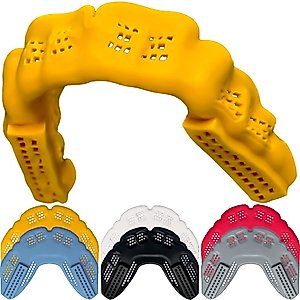 Bulletproof: World’s Thinnest Most Breathable Mouthguard is 3X Stronger. MMA 7v7 & Flag Football Lacrosse Basketball Hockey BJJ Boxing Sports Mouth Guard Grinding Teeth. Men Women Adult Youth Braces