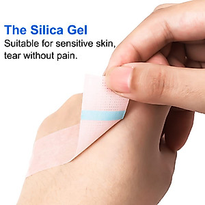 Lash Tape For Eyelash Extensions 5 Colored Mixed Eyelash Tape Breathable Microporous Fabric Eyelash Extension Tape Silicone Gel Cross Texture Direction lash tapes(Colored Lash Tape,5 Roll)