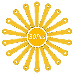 FourShow 30Pcs Replacement Blades Compatible with Weed Warrior Push-N-Load 3 Blade Trimmer Head and Pivotrim Hybrid 2-N-1 Head