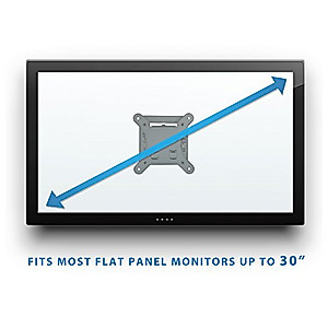 Mount-It! Small TV Monitor Wall Mount | Quick Release | Fits 13-32 Inch LCD/LED Screen | Max 33 Lbs | Slim Tilting Design | Easy Installation