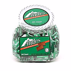Andes Crème de Menthe Individually Wrapped, Thin Mints, 240 Count