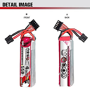 CODDAR 2 Packs 550mAh 4S 15.2V 90C HV LiPo Battery with XT30 Connector for RC Racing Drone FPV Quads Quadcoper Like Brushless Torrent 110 Beta FPV Beta 85X Whoop