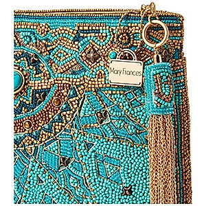 Mary Frances New Day Crossbody Clutch Handbag, Turquoise