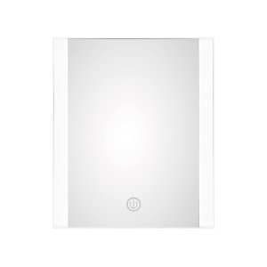 Conair Lighted Makeup Mirror, LED Vanity Mirror with Adjustable Base, Battery Operated in Glossy White