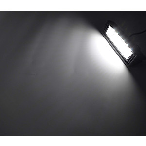 Raycharm 9" RV Exterior LED Scene Lighting Fixture, 40° Down Angle Flood Beam, 6000K Cool-White Super Bright, 12V/24V DC, High Lumen Output Low Current Draw, Aluminum Housing Black Finish, 1-Pack