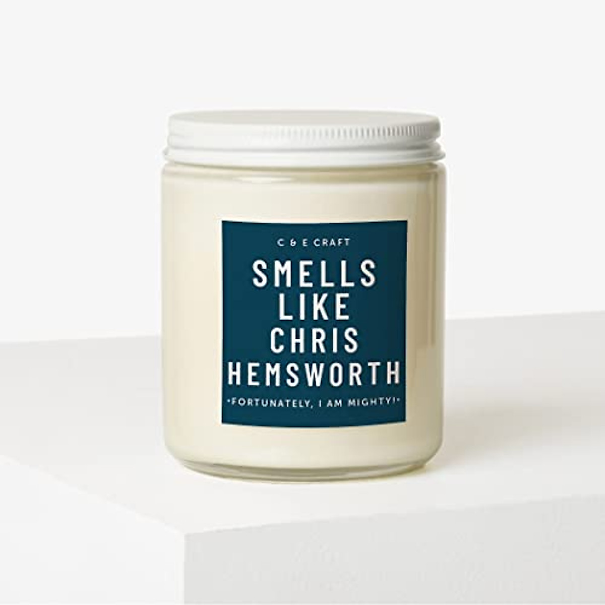 CE Craft - Smells Like Chris Hemsworth Candle - Whiskey and Oak Scented Candle, Celebrity Prayer Candle, Gift for Her, Made in The USA