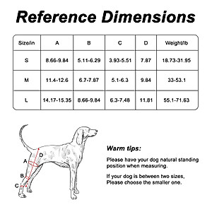 WACOI Dog Knee Brace for Torn ACL Hind Leg, Dog Leg Braces for Back Leg, Adjustable Leg Support for Large and Small Dogs with ACL, CCL, Cruciate Ligament Injuries S-Regular Model