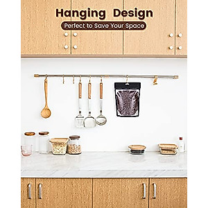 Resealable Bags, Mylar Bags Smell Proof Bags with Clear Window,Packaging Bags for Storage Coffee Beans, Cookie, Lipstick, Candy，150 Pieces， 6"x9"&4"x6"