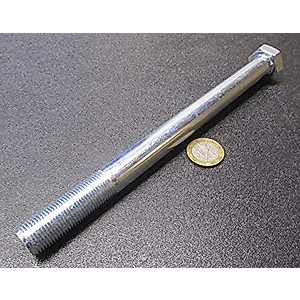Grade 5 Zinc Steel Hex Bolts RH PT 5/8"-18 x 8.00" Length