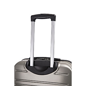 Rockland Irvine Hardside Spinner Wheel Luggage, Silver, 19", 23", 27"