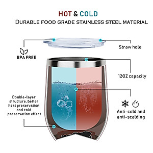 Best Dog Mom Ever Wine Tumbler Dog Mom Tumbler Dog Wine Tumbler for Dog Lovers from Daughter Son Mothers Day Birthday Christmas Gifts for Mom Wife 12 Ounce with Lid Straw and Gift Box Rose Gold