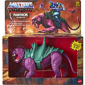 Masters of the Universe Origins Action Figure, Panthor Collectible with 12 Movable Joints, Panther-Like Beast, 11.75 inch