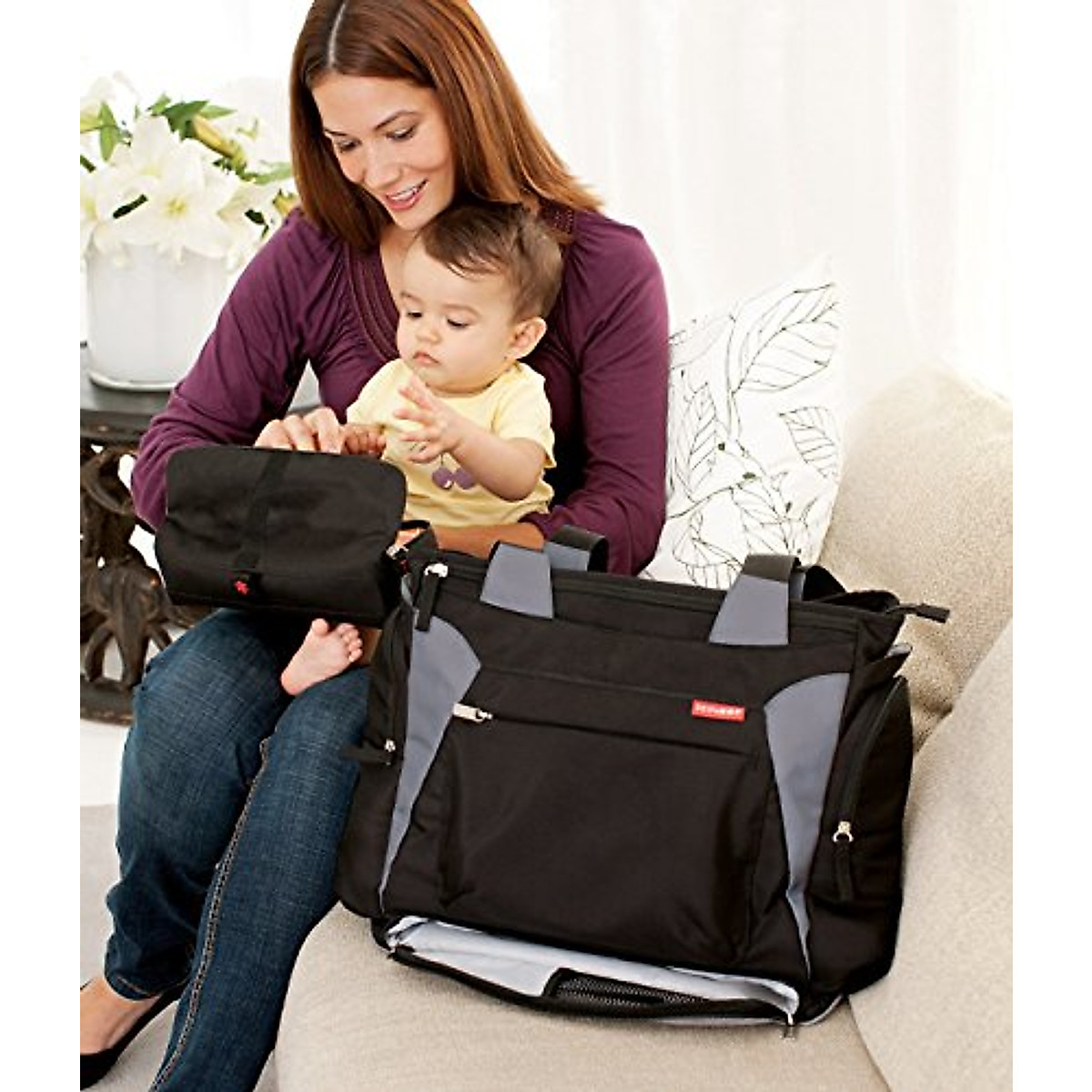 Skip Hop Baby Bento Meal-to-Go Diaper Bag, Black (Discontinued by Manufacturer)