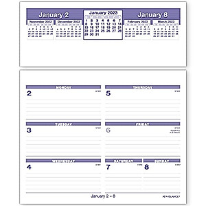 AT-A-GLANCE 2023 Weekly Desk Calendar Refill, Flip-A-Week, 6" x 7" (SW705X50)