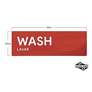 Hand Wash Only & Wash Rinse Sanitize Sticker Bundle